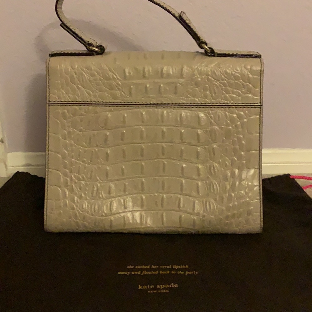 Kate Spade Croc Embossed Satchel - Gem